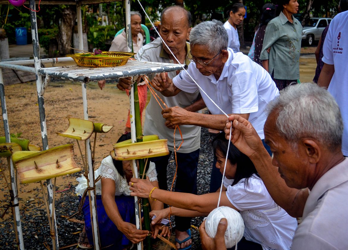 Monk Blessed String Bracelets in Thailand (Sai Sin Thread)